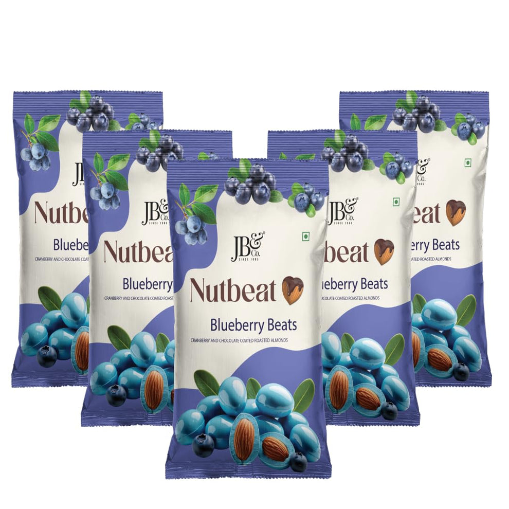 Nutbeat -Blueberry flavor |combo pack of (55g X 5) – JB&CO